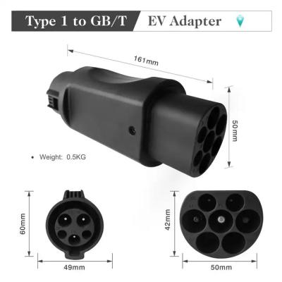 China 32A 250V SAE J1772 to GBT EVSE Adapter Type 1 EV Charger Converter for sale