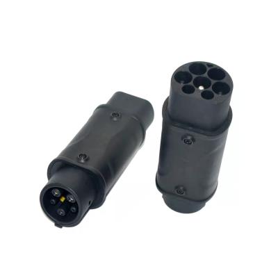 China Type 1 to Type 2 EV Charging Adapter SAE J1772 to IEC62196 32A 250V 8KW for sale