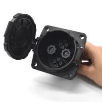 China DC CHADEMO EV Charging Inlet Socket 1000V 125A for Nissan Leaf and Electric Vehicles for sale
