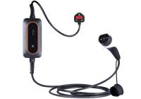 China 10A Type 2 EV Charger 2.2KW Portable Electric Vehicle Charger with 5m Cable and LCD Display UK Plug for sale