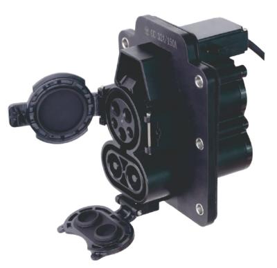 China CCS1 DC Fast Charging Socket for EV Stations - 150A to 300A, 1000V, IP65 Rated for sale
