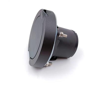 China IEC62196-2 Type 2 Female EV Charging Socket 32A 22kW with Electronic Lock for sale