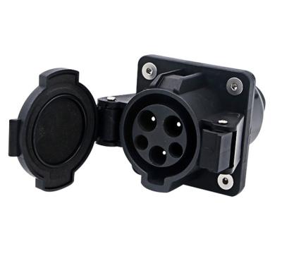 China SAE J1772 Type 1 EV Charging Socket 32A 240V with 10,000-Cycle Durability for Electric Vehicles for sale