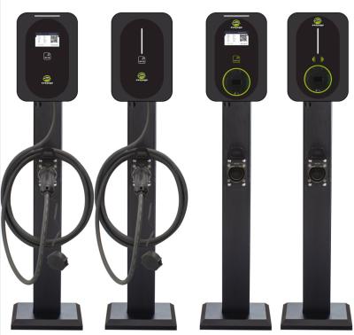 China AC EVSE Charging Station 32A 240V Wall Mount Mode 3 Electric Car Wallbox with IP54 Rating for sale