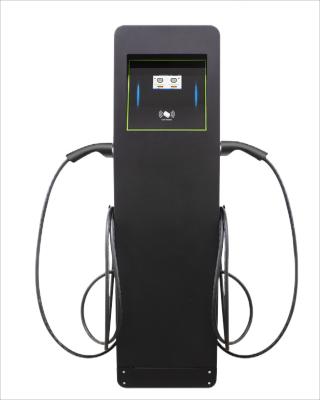 China 22KW 44KW Dual-Port AC EV Charging Station 380V 32A Type 2 Commercial Electric Vehicle Charger for sale