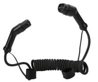 China Spring Coiled EV Charging Cable Type 2 to Type 2 16A/32A 380V 5M Electric Vehicle Charger for sale