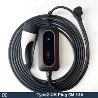 China Portable EV Charger 16A 32A 3.3kW with Type 1 Type 2 GBT Compatibility and 5M Cable for sale