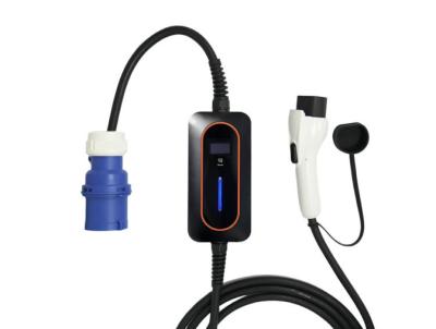 China 7kW Type 1 EV Charger with SAE J1772 Connector - 32A Adjustable Current, IP66 Rated Portable Electric Vehicle Charger for sale