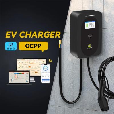 China Wallbox EV Charging Station 22kW 11kW 7kW with OCPP 1.6 WiFi 4G LAN RFID - 1/3 Phase 220V/380V 32A for sale