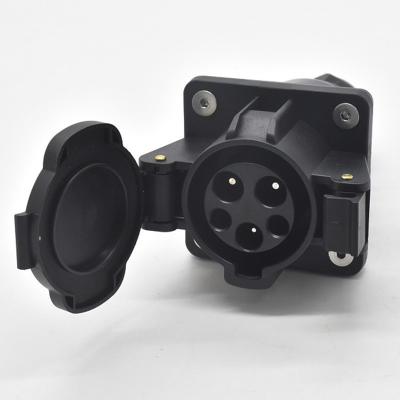 China SAE J1772 Type 1 16/32A EV Charging Inlet Socket for Level 1 and Level 2 Vehicle Side Connector for sale