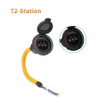 China IEC 62196-2 Type 2 EV Charging Socket 16A 32A 250V 415V AC Female Vehicle Inlet for sale