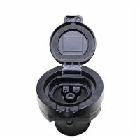 China 16A 32A 250V Type 2 EV AC Charging Inlet/Socket With Shutter Obturator For EV Charging Station for sale