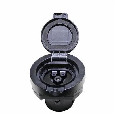 China 16A 32A 250V Type 2 EV AC Charging Inlet/Socket With Shutter Obturator For EV Charging Station for sale