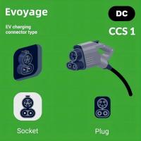 China CCS Combo 1 150A 200A DC Fast Charging Connector Single Phase EV Charger Plug Socket for sale