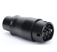 China 32A Three Phase Type 2 to Type 2 EV Adapter Connector for Electric Vehicle Charging Cable for sale