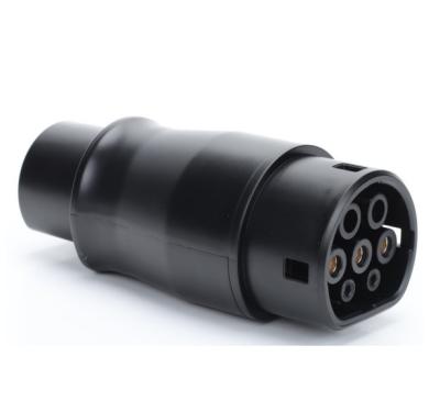 China 32A Three Phase Type 2 to Type 2 EV Adapter Connector for Electric Vehicle Charging Cable for sale