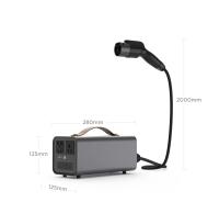 China GB/T CCS2 DC V2L Adapter 5KW/7.5KW/10KW for BYD and VW Electric Vehicles with European Socket for sale