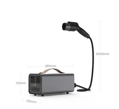 China GB/T CCS2 DC V2L Adapter 5KW/7.5KW/10KW for BYD and VW Electric Vehicles with European Socket for sale