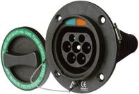 China Type 2 Male EV Socket 16A 32A IEC 62196-2 AC Charging Inlet 22kW Electric Vehicle Car Side Connector for sale