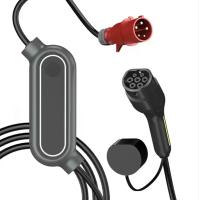 China Type 2 Portable EV Charger 11kw 22kw 16A 32A current adjustable 3 Phase Fast Charging EV Charger for sale