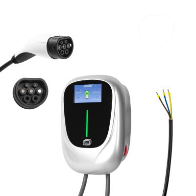 China Smart Home Wall-mount EV Charging Station 7kW 11kW 22kW with App/RFID/WiFi Connectivity for sale