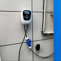 China EVO Wallbox Type 2 EV Charger with WiFi App Control - 22kW Maximum Output, 5m Cable, IP55 Rated for sale