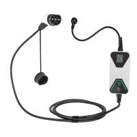 China Type 1/2 Schuko Plug Portable EV Charger 8A-16A 3.68kW with LCD Display and IP55 Rating for sale