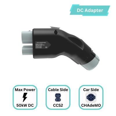 China 250A CCS2 to CHAdeMO Adapter DC Fast EV Charging Adapter 1000V for Nissan Leaf for sale