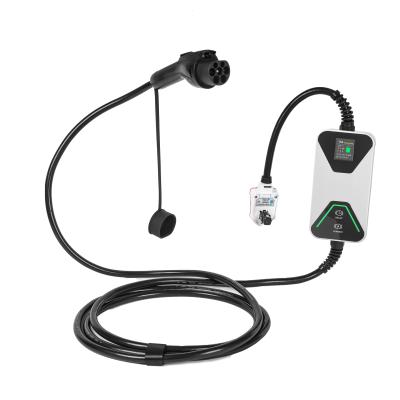 China GBT Smart EV Portable Charger 3.6kW 7.2kW 110V 240V App WiFi Bluetooth LCD for sale