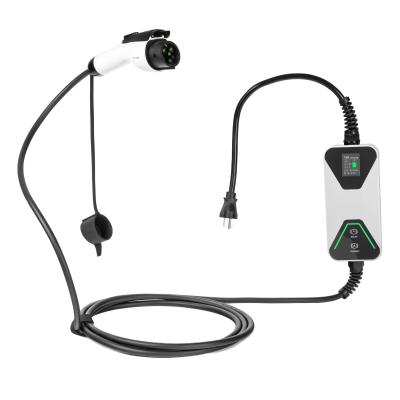 China Portable EV Charger Type1 16A 32A 3.6kW 7kW with Delay Charging and App Control for sale