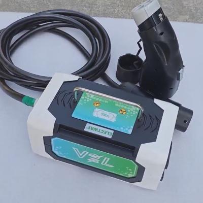 China DC Portable 3.5kW V2L Vehicle-to-Load Discharger with CCS to CHAdeMO Adapter for Nissan Leaf - 220V AC Output for sale