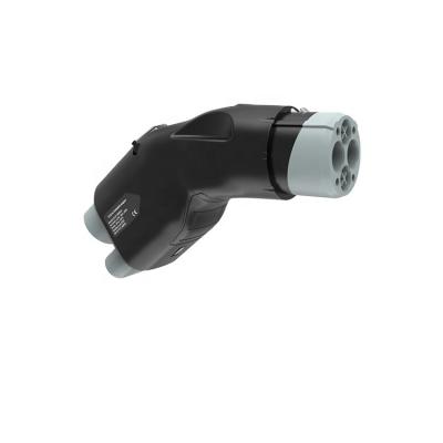 China CCS2 to CHAdeMO EV Charging Adapter 200A 600V DC Fast Charging Connector for Nissan Leaf Black OEM for sale