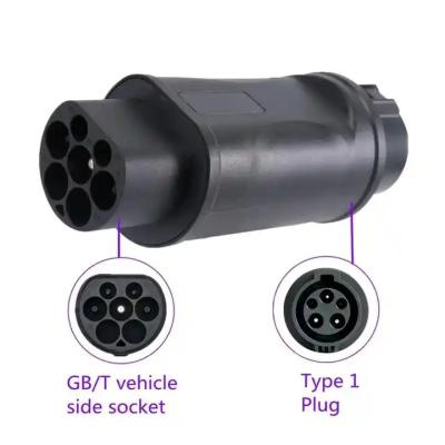 China 32A Type1 to GBT EV Charger Converter Adapter SAE J1772 for Chinese Standard Car Charging for sale