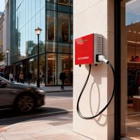 China 40kW Commercial DC EV Charger CCS1 CCS2 GBT CHAdeMO Floor-Mounted IP54 Weatherproof High Efficiency for sale