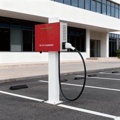 China Wall Mounted 20kW 30kW 40kW DC EV Charger 3 Phase Commercial Electric Car Charging Pile for sale