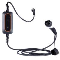 China Portable EV Charger 3kW 10A Type 2 UK Plug with 5m Cable LED Display for sale