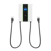 China 40kW 380V Multiple Languages DC Fast EV Charging Station Dual Gun CCS1 CCS2 GB/T CHAdeMO OCPP Commercial Charger for sale