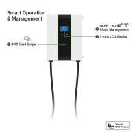 China 40kW 60kW DC Fast EV Charging Station Dual Gun CCS1 CCS2 GB/T CHAdeMO OCPP Commercial Charger With Multiple Languages for sale