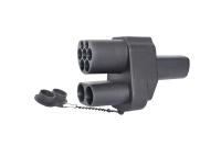 China SIXPENCE CCS2 to NACS Tesla Fast Charger AC+DC Plug EV Connectors Adapter New Condition Model 3/X/Y/S for sale