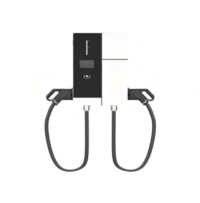 China Sixpence New DC Double Gun 40kW 4G Ethernet OCPP1.6J RFID Wallbox Fast Charging EV Charger CCS2+CCS2 Plug Charge IP54 for sale