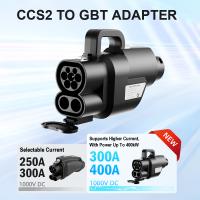 China Sixpence CCS2 to GBT Adapter 400A Waterproof Level 3 EV Charger High-Current Fast Charging Connector for New Energy Vehicles for sale