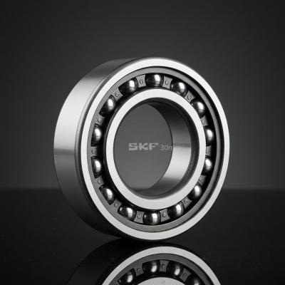China 30mm Inner Diameter SKF Deep Groove Ball Bearing with Pressed Steel Cage for Heavy Duty Equipment for sale