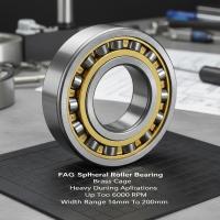 China FAG Spherical Roller Bearing with Brass Cage and Self Aligning Feature for Heavy Duty Applications Up To 6000 RPM and Width Range 14mm To 200mm for sale