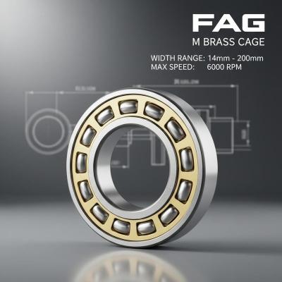 China FAG Spherical Roller Bearing with M Brass Cage for Heavy Duty Applications Featuring 14mm to 200mm Width Range and Up to 6000 RPM Speed for sale
