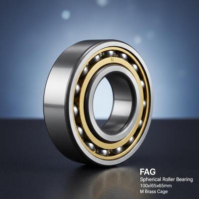 China FAG Spherical Roller Bearing with M Brass Cage for Heavy Load Performance in 100x165x65mm Size for sale