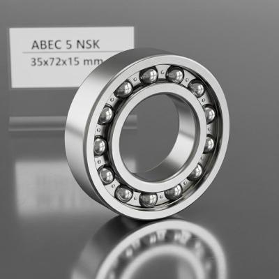 China ABEC 5 NSK Precision Ball Bearing in Chrome Steel (GCr15) for High-Speed Applications, Size 35x72x15 mm for sale