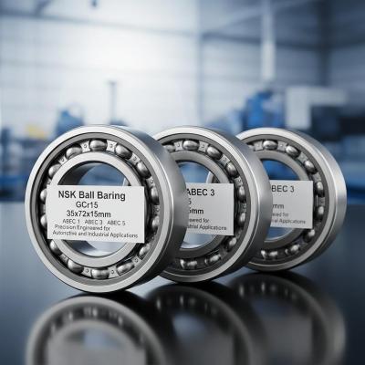 China NSK Ball Bearing Chrome Steel (GCr15) 35x72x15mm ABEC 1, ABEC 3, ABEC 5 Precision Engineered for Automotive and Industrial Applications for sale