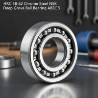 China HRC 58-62 Chrome Steel NSK Deep Groove Ball Bearing with ABEC 5 Precision for Machinery for sale