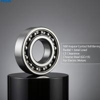 China NSK Angular Contact Ball Bearing with Radial And Axial Load C3 Clearance and Chrome Steel (GCr15) for Electric Motors for sale