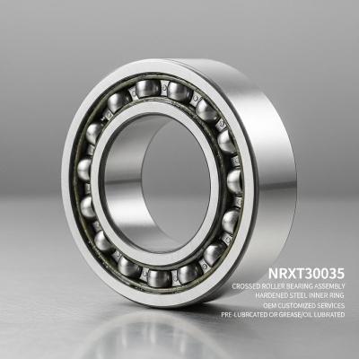 China NRXT30035 Crossed Roller Bearing Assembly with Hardened Steel Inner Ring and OEM Customized Services Pre-lubricated or Grease/Oil Lubricated for sale